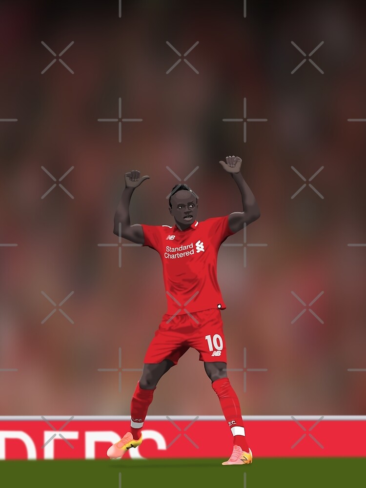 "Sadio Mane Celebrates - Liverpool FC" Framed Art Print for Sale by ...