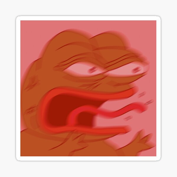 "Angry Pepe" Sticker for Sale by FlashmanBiscuit | Redbubble