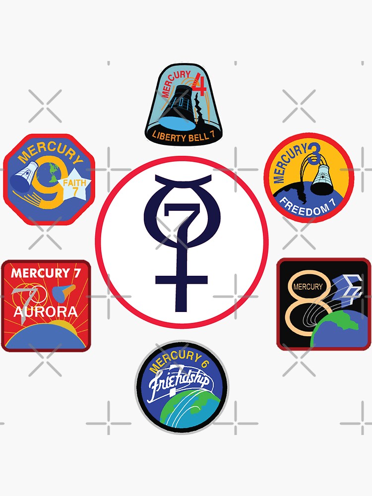 "NASA Project Mercury Insignia Patch Shirt" Sticker for Sale by ...