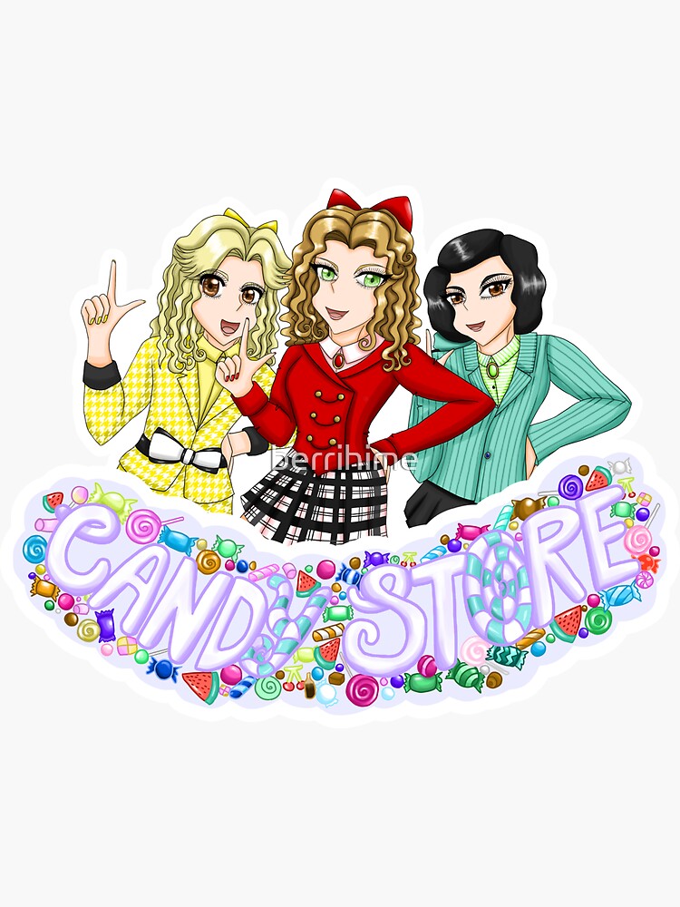 "Candy Store Sticker" Sticker for Sale by berrihime | Redbubble