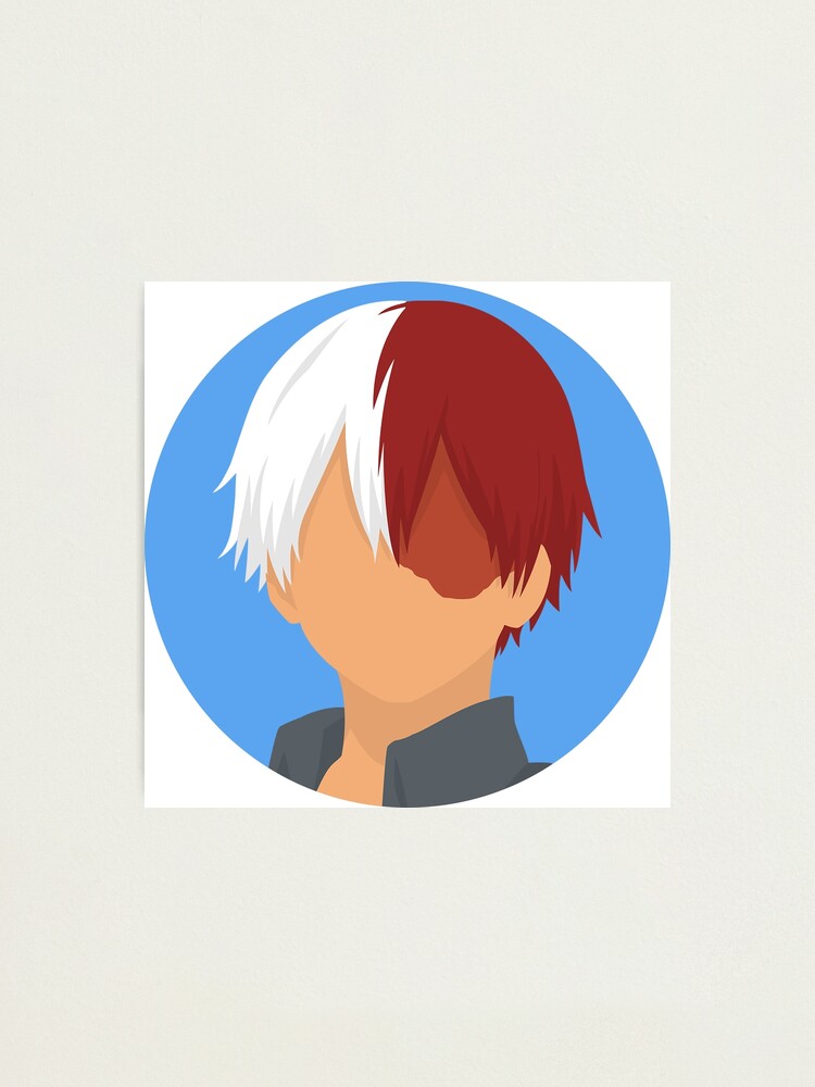 "Shoto Todoroki - My Hero Academia Minimalistic" Photographic Print by ...