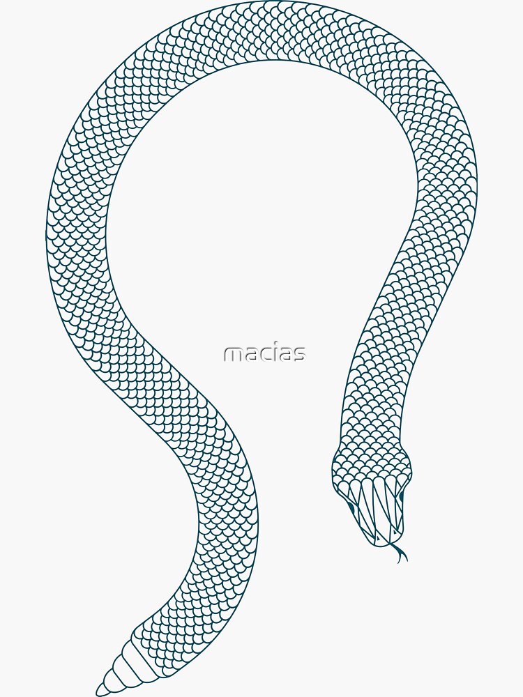 "SNAKE LINES" Sticker for Sale by macias | Redbubble