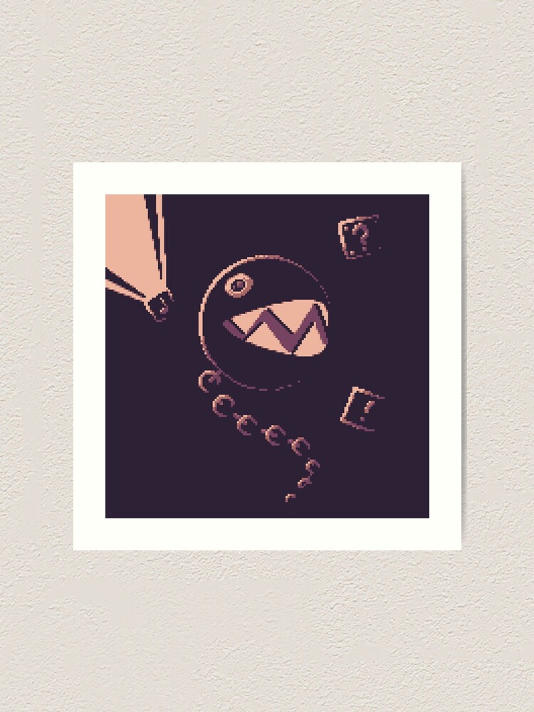 "[Pixel] Chain Chomp" Art Print for Sale by UsurperZant | Redbubble