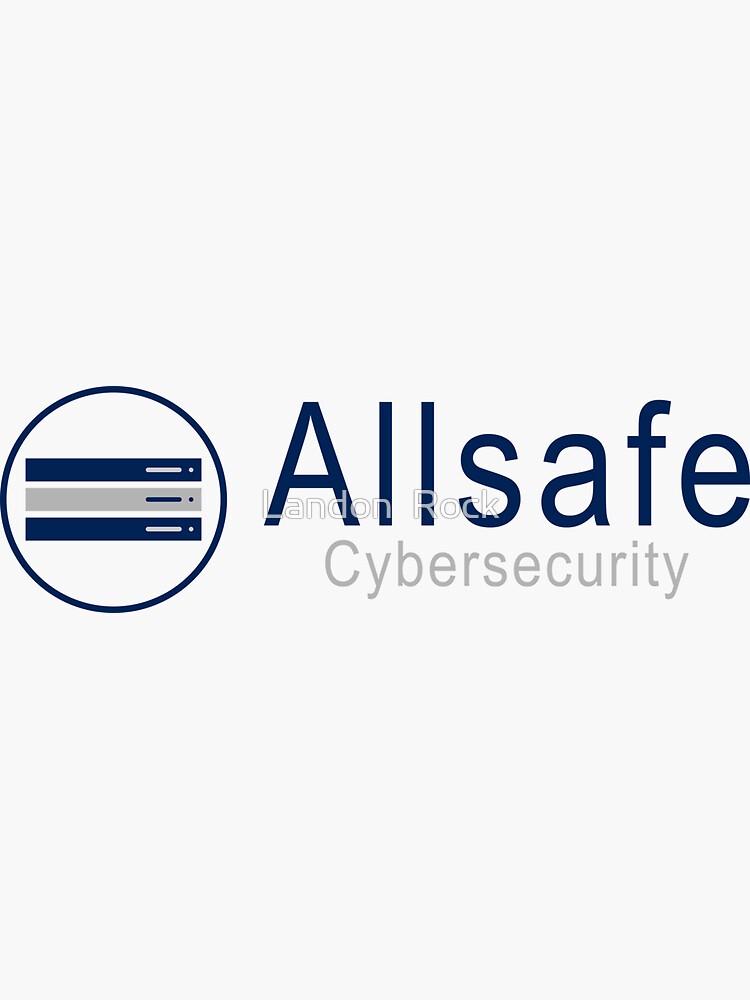 "Allsafe Cybersecurity logo" Sticker for Sale by CaptainLamie | Redbubble