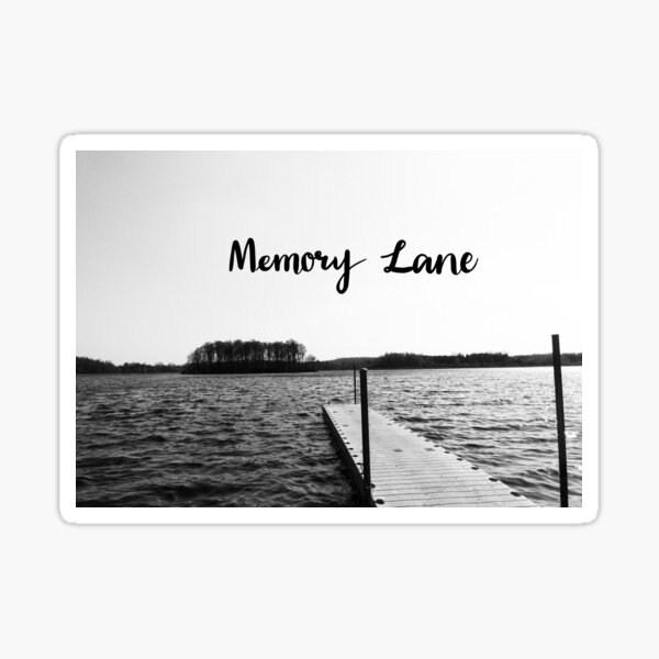 "Memory Lane " Sticker for Sale by Amelyne | Redbubble
