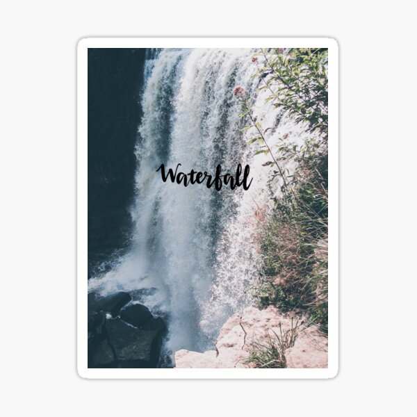 "Waterfall " Sticker by Amelyne | Redbubble