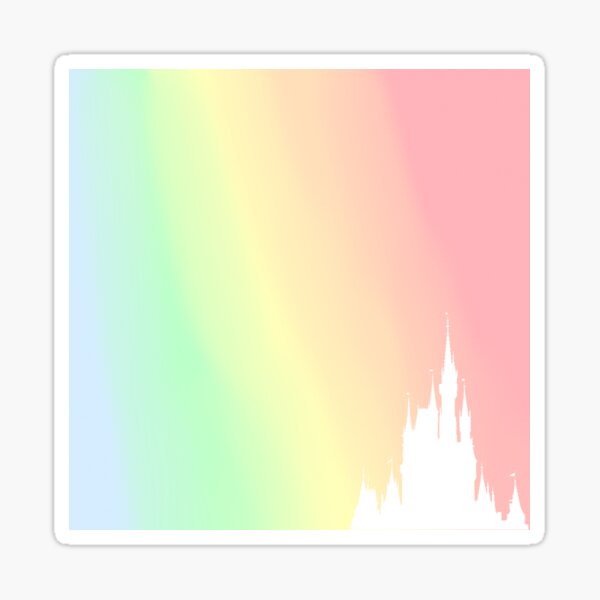 "Pastel Magic Castle" Sticker for Sale by FandomTrading | Redbubble