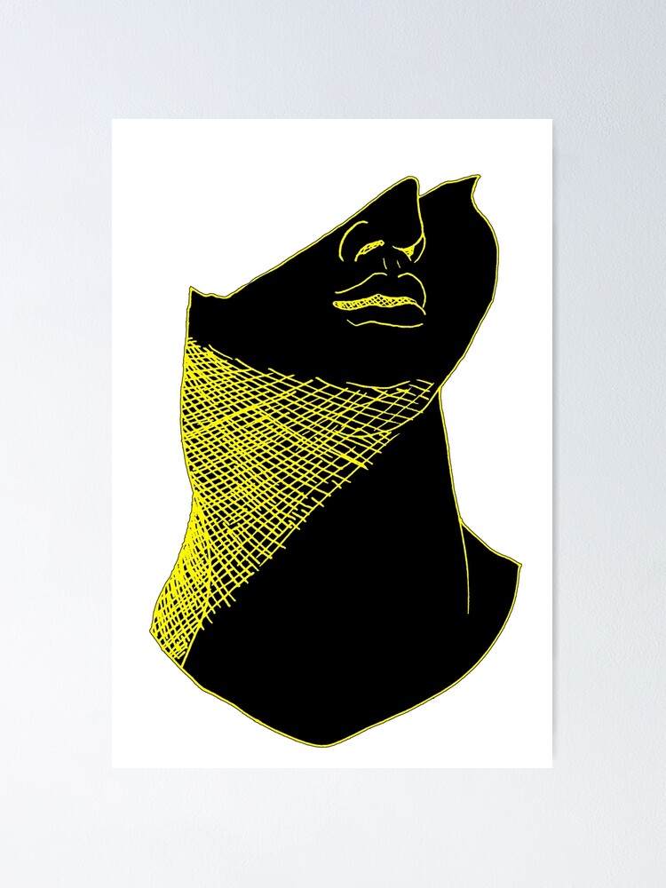 "Half Face" Poster by toozbooben | Redbubble