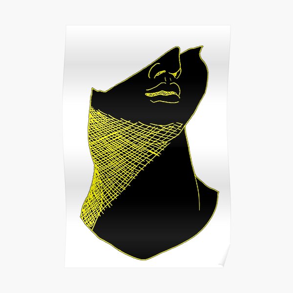 "Half Face" Poster by toozbooben | Redbubble