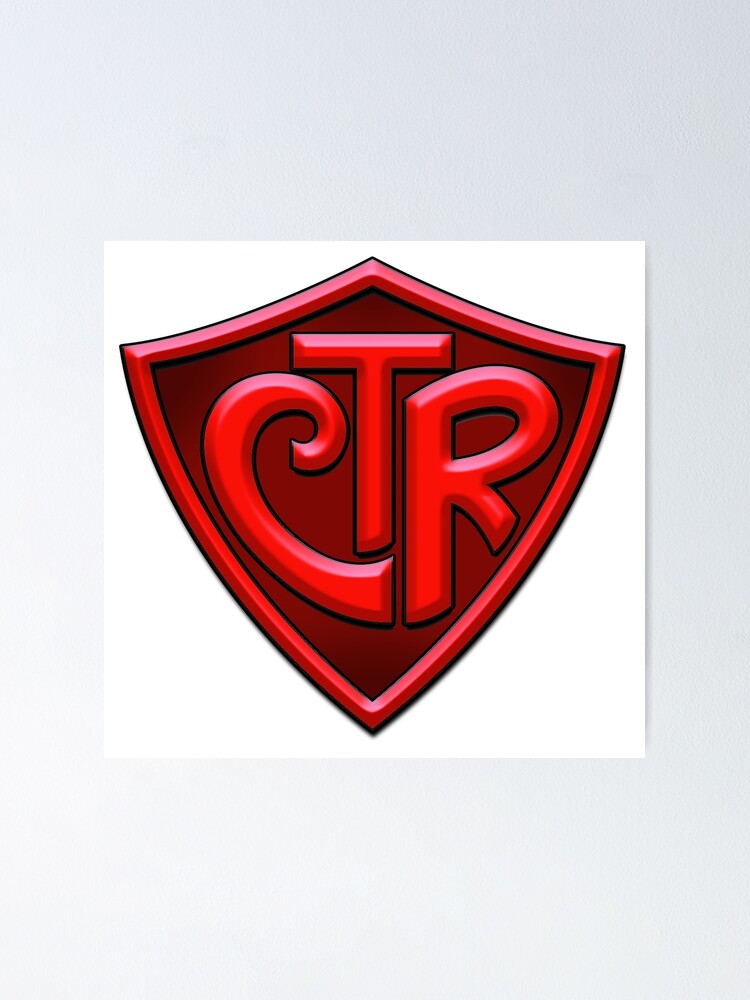 "CTR - Choose The Right LDS Mormon Logo - Red" Poster for Sale by ...