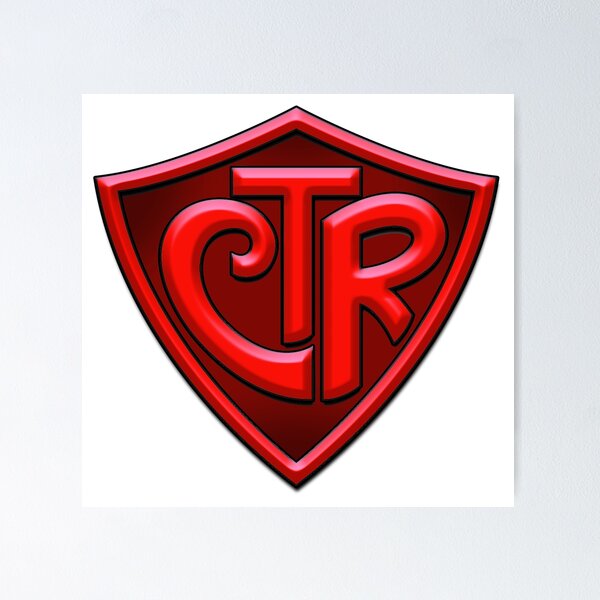 "CTR - Choose The Right LDS Mormon Logo - Red" Poster for Sale by ...