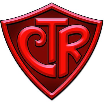 "CTR - Choose The Right LDS Mormon Logo - Red" Sticker for Sale by ...