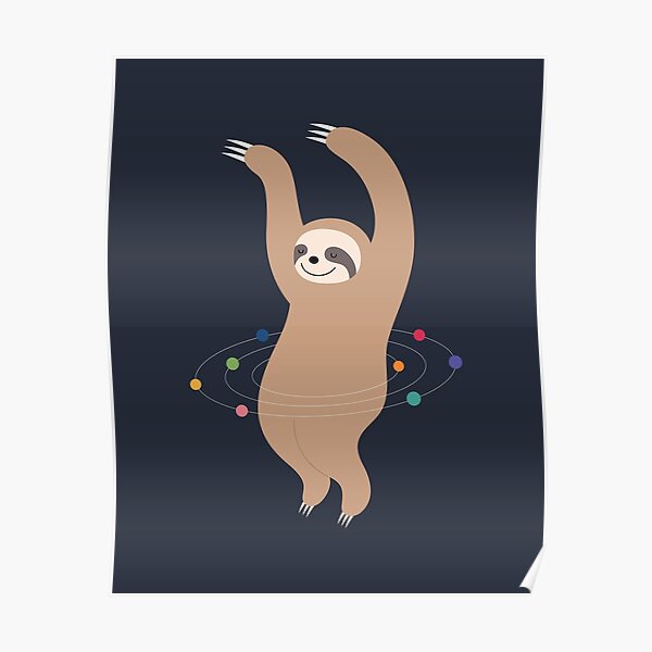 "Sloth Galaxy" Poster for Sale by AndyWestface | Redbubble