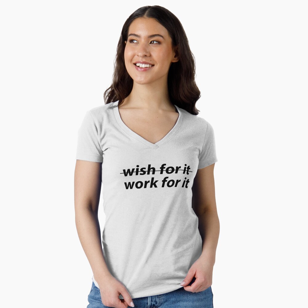 "Work For It" Sticker for Sale by cadinera | Redbubble