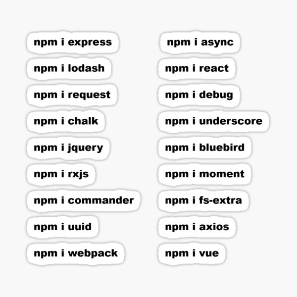 "Pack npm rank - v1" Sticker by cosito | Redbubble