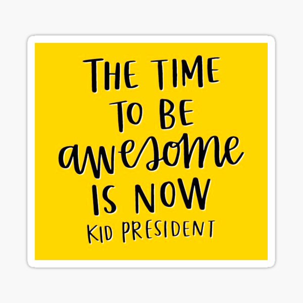 "Time To Be Awesome - Awesome Sticker - Back To School Sticker - School ...
