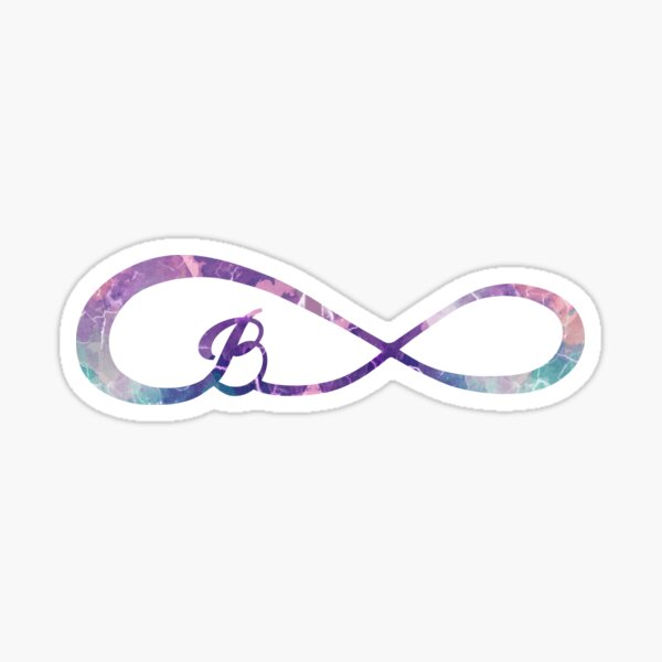 "Sign of eternity with letter B" Sticker for Sale by mimsyx | Redbubble