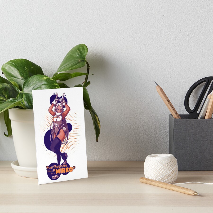 "My Hero Academia - Rabbit Hero "Mirko"" Art Board Print for Sale by ...