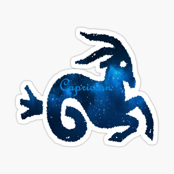 "Zodiac Signs: Capricorn The Sea Goat" Sticker for Sale by ...