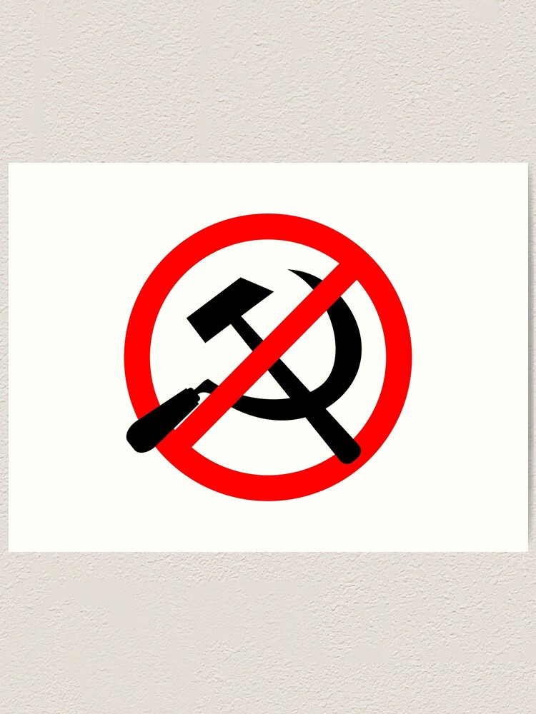 "Anti-Communist Logo" Art Print by RebarForOwt | Redbubble