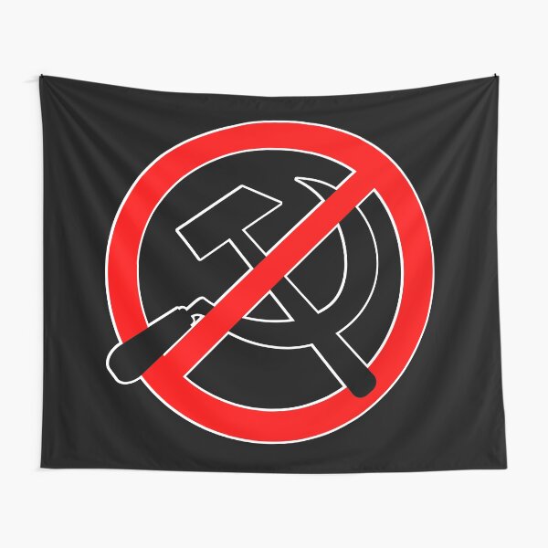 "Anti-Communist Logo (Outlined)" Tapestry for Sale by RebarForOwt ...