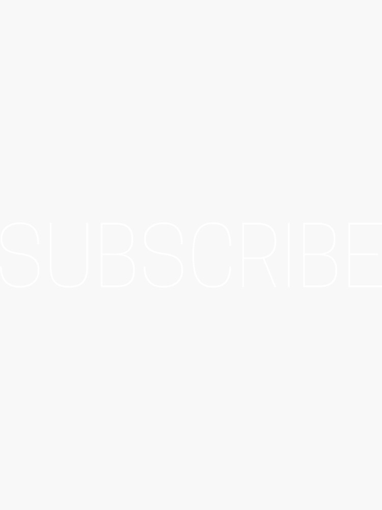 "Subscribe button" Sticker by Dator | Redbubble