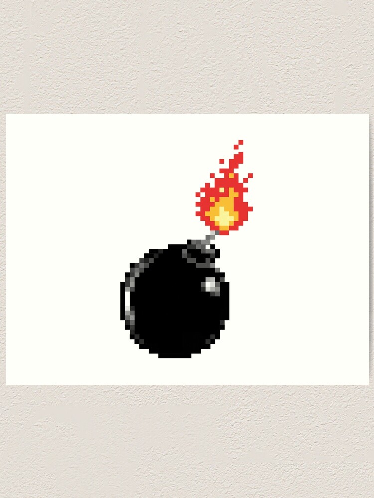 "Explosive 8-bit Bomb design for retro design fans" Art Print by 8-bit ...