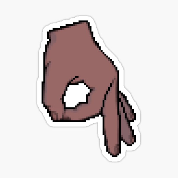 "Retro Hand Hole Punch Game for 8-bit fans" Sticker by 8-bit-punks ...