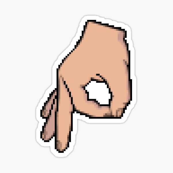 "Retro Hand Hole Punch Game for 8-bit fans" Sticker by 8-bit-punks ...