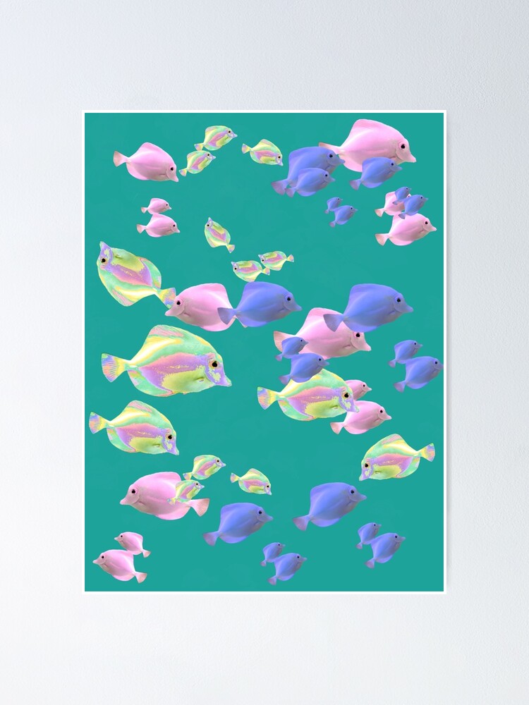"Rainbow fish" Poster for Sale by OllieandQuinn | Redbubble