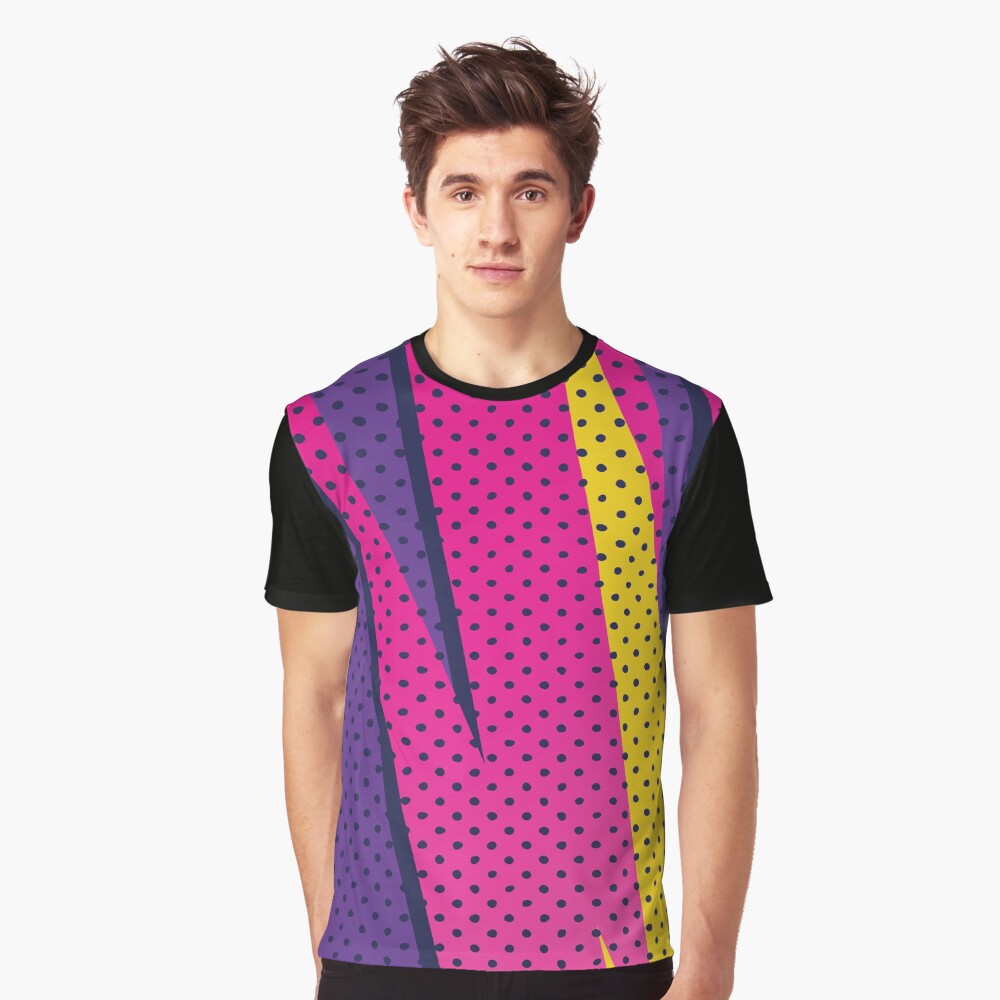 "Retro 80s Dots Pattern " T-shirt for Sale by InspireGifts | Redbubble ...