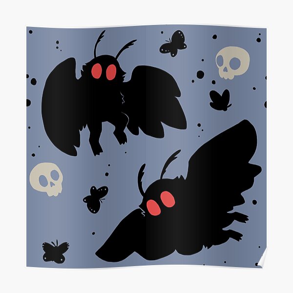 "Mothman - Daylight Blue" Poster by Jephael | Redbubble