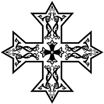 "Coptic Cross" Sticker for Sale by Marielle Awad | Redbubble