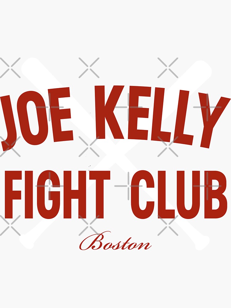 "Vintage Distressed Red Tee Joe Kelly Fight Club Shirt for Boston Fans ...