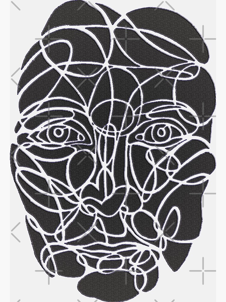 "Dark Abstract Face" Art Print by danceink | Redbubble