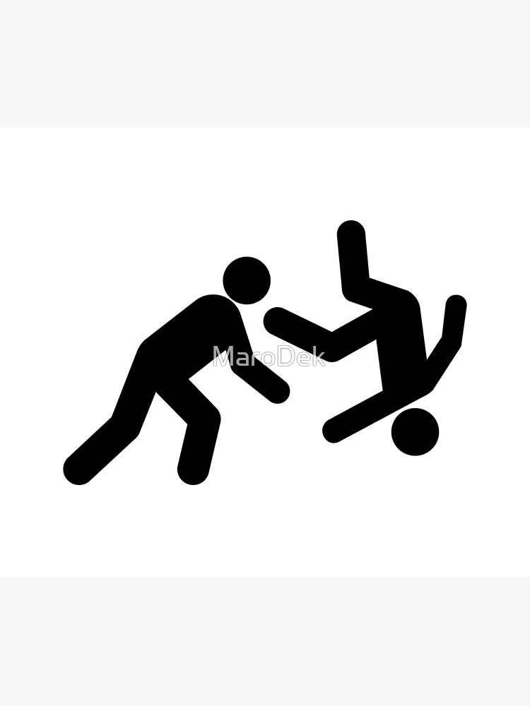 "Stickman Throw" Poster for Sale by MaroDek | Redbubble