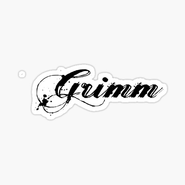 "Grimm" Sticker for Sale by HeyI'm_ Pups | Redbubble