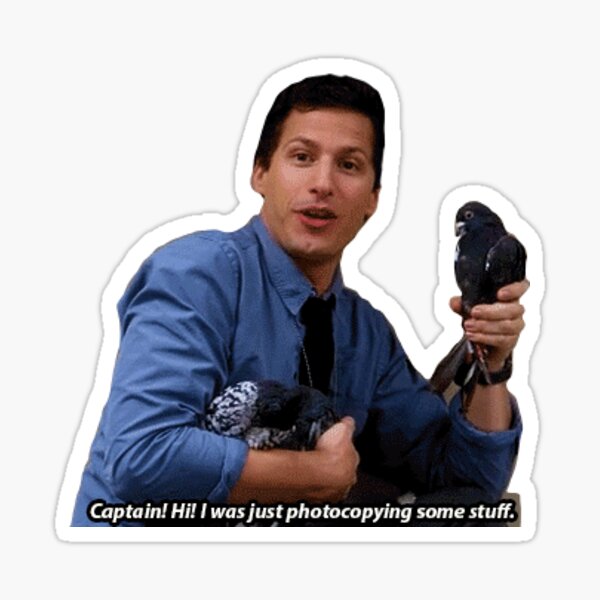 "hi captain!" Sticker for Sale by vicuni | Redbubble