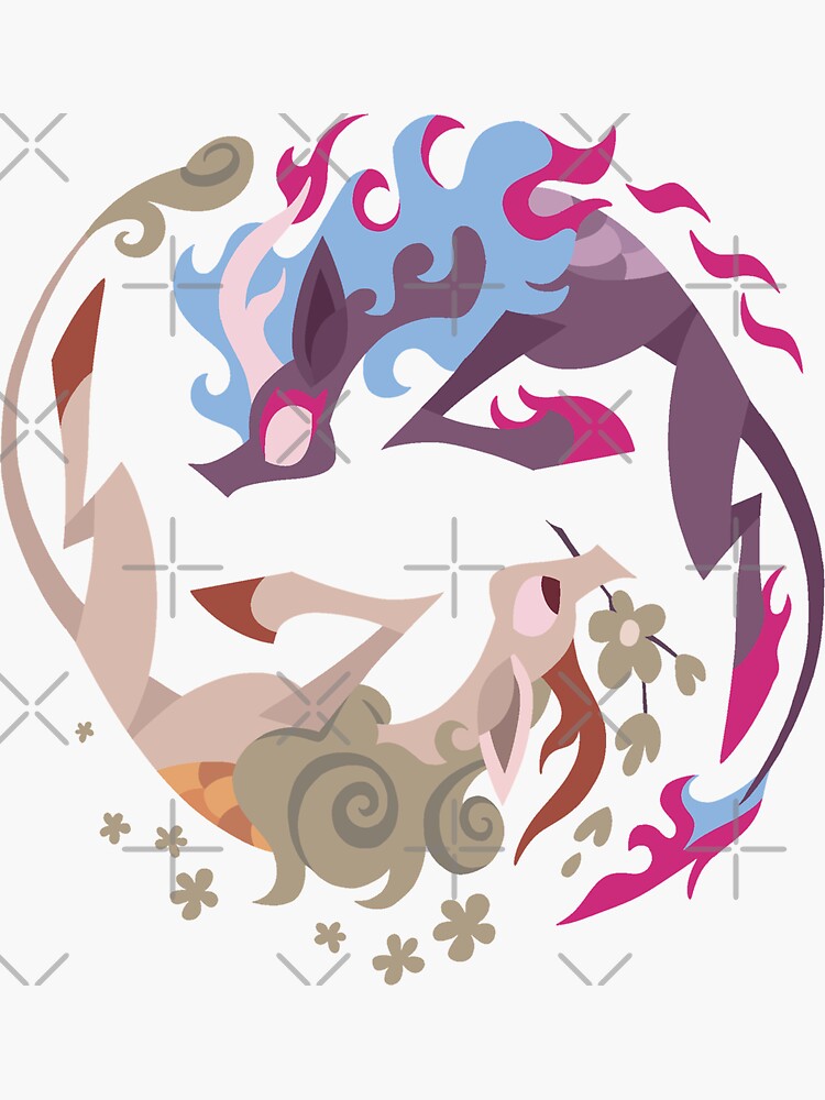 "Kirin \ Nirik ancient shield design (Nirik up)" Sticker for Sale by ErisWillCurseU | Redbubble