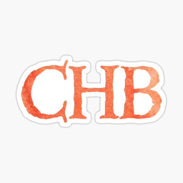 "CHB " Sticker by crockerypress | Redbubble