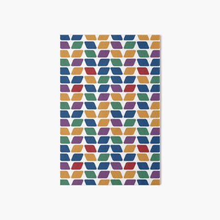 "Retro abstract coloured lozenges" Art Board Print for Sale by tynlizzy ...