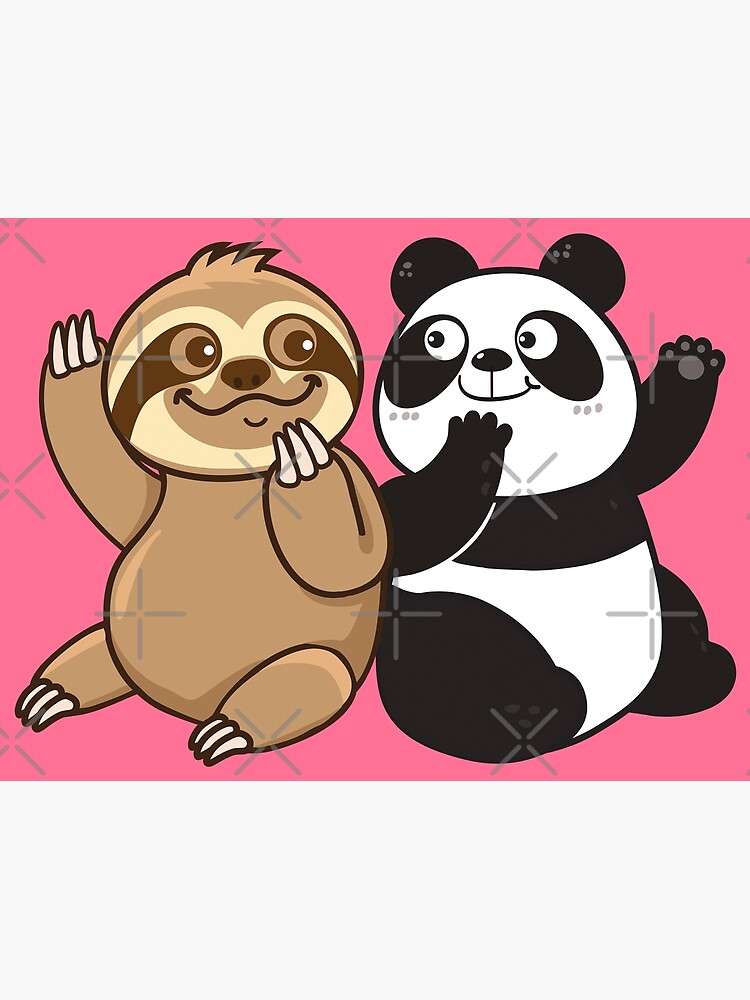 "Sloth Panda" Poster by plushism | Redbubble