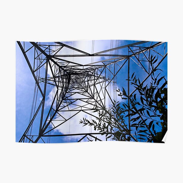 "Pylon" Poster by GeoffCarpenter | Redbubble