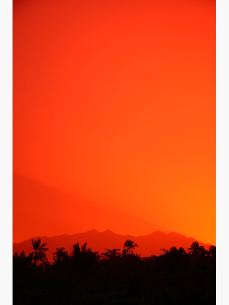 "Bosavi Sunset seen from Fogomaiyu Village" Poster by panvorax | Redbubble