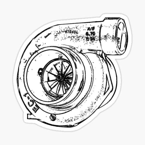 "Turbocharger boost boost pressure tuning turbocharger" Sticker by ...
