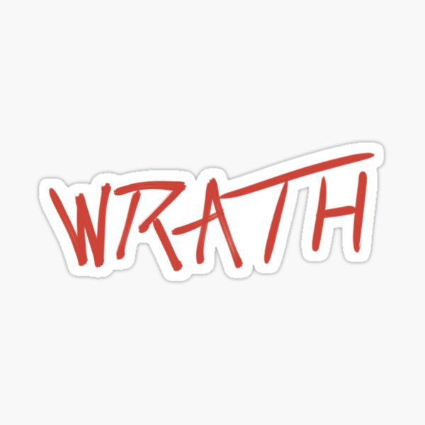"Wrath Logo" Sticker for Sale by NVWednesday | Redbubble