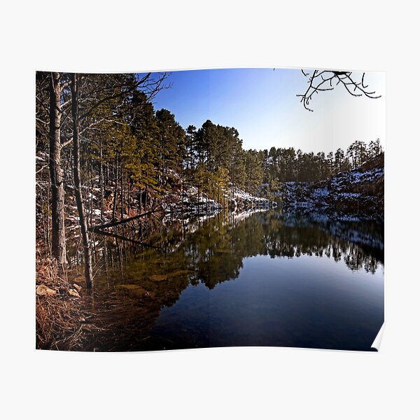 "Pinnacle Quarry Reflection" Poster for Sale by mal-photography | Redbubble