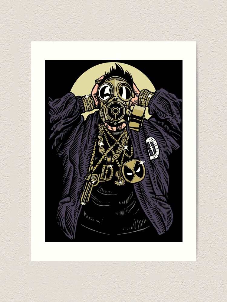 "Gangsta" Art Print for Sale by MisfitInVisual | Redbubble
