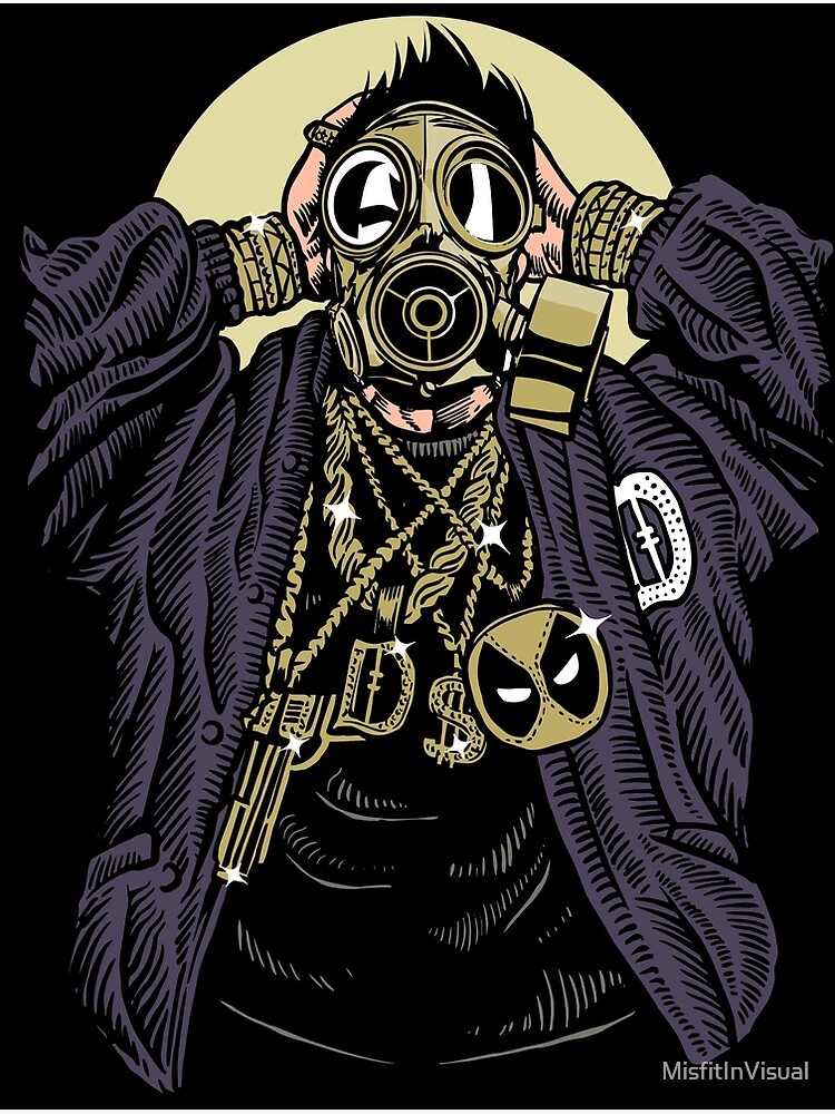 "Gangsta" Art Print for Sale by MisfitInVisual | Redbubble