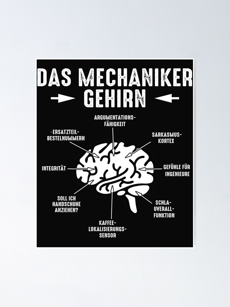 "The mechanic brain" Poster by dtino | Redbubble